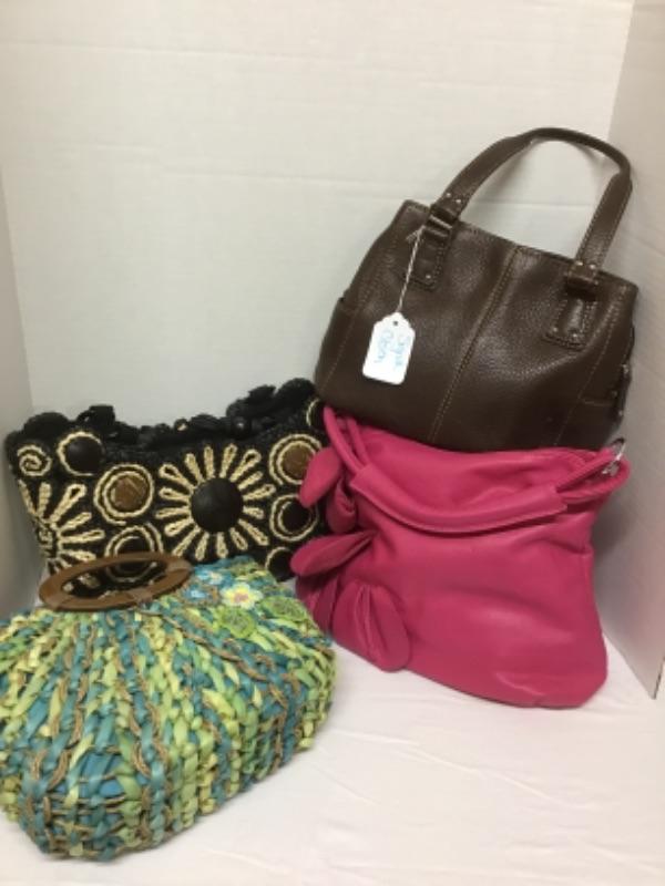 J - 1133. Lot of 4 handbags Cappelli | EstateSales.org