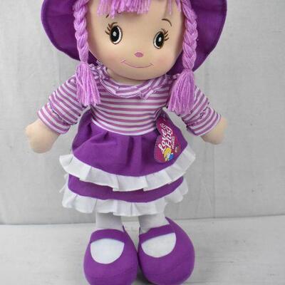 Love Hug Rag Doll for Girls, 24" Soft Huggable Plush Doll. Purple - New ...
