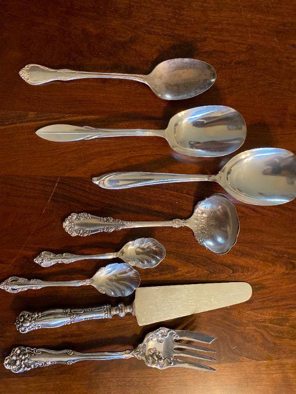 Gorgeous Mixed Silverplate Serving Flatware | EstateSales.org