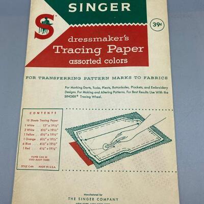Vintage Singer Dressmaker's Tracing Paper | EstateSales.org