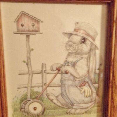 LOT 137 SUE B RUPP SIGNED & #'d PRINTS OF RABBITS | EstateSales.org