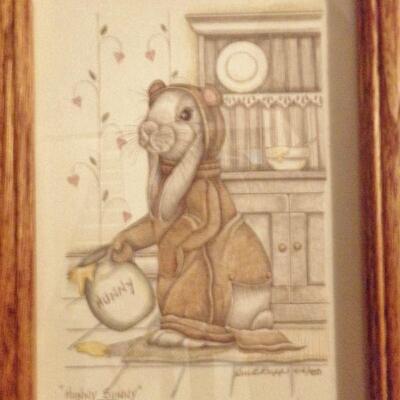 LOT 137 SUE B RUPP SIGNED & #'d PRINTS OF RABBITS | EstateSales.org