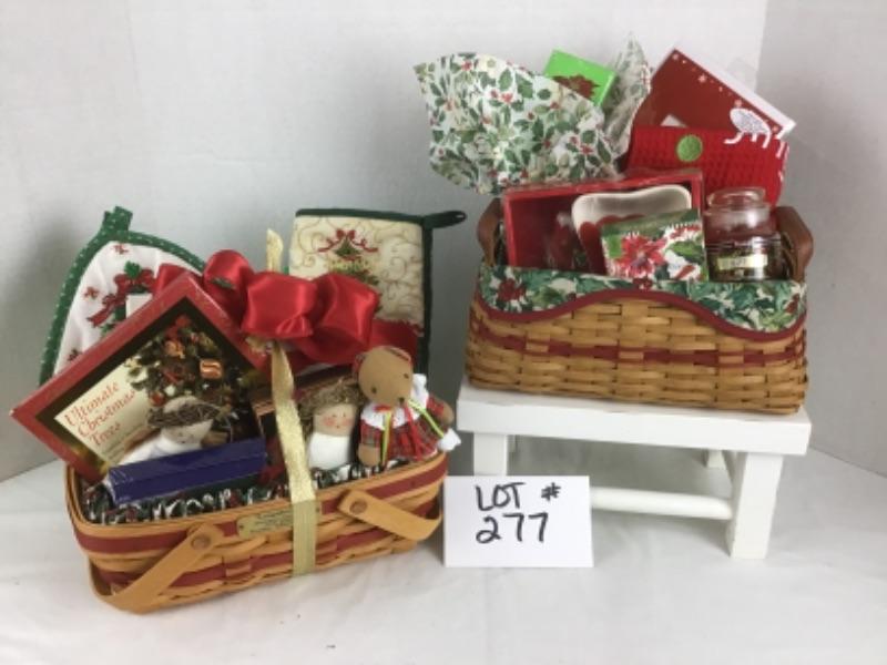 R 277 Ultimate Longaberger Christmas Basket Lot | EstateSales.org