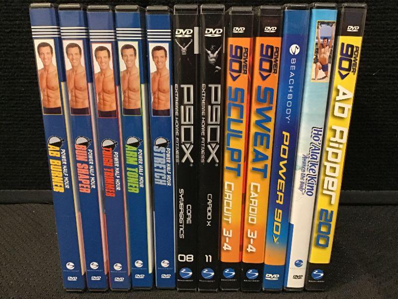 #LR189 - 12 Beach Body Workout DVD's | EstateSales.org