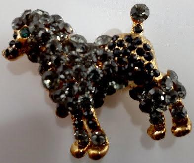 Black Poodle Pin | EstateSales.org