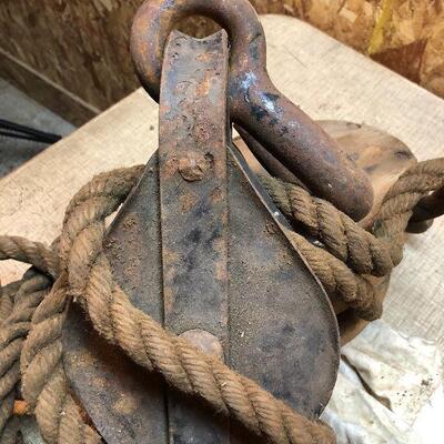 #1205 G Antique Block and Tackle | EstateSales.org