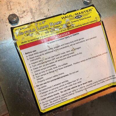 #1344G Haul Master Tri-fold Load Ramps | EstateSales.org