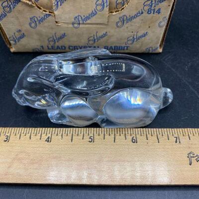 Princess House Lead Crystal Rabbit Figurine YD#010-1120-00042 ...