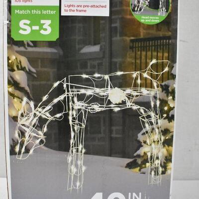 Holiday Time Animated Light-Up Doe Outdoor Christmas Decor, 40 in - New ...