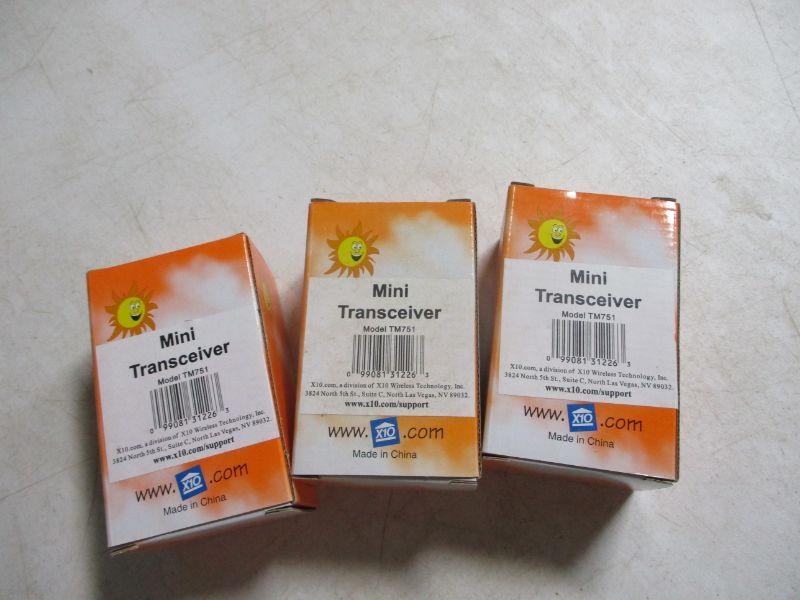 Lot 10 - X10 Mini Transceivers Model TM751 | EstateSales.org