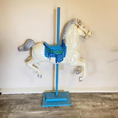 Vintage Painted Plastic Carousel Horse | EstateSales.org
