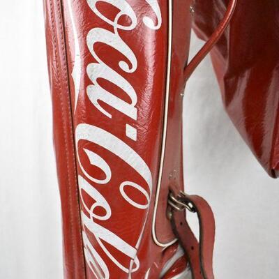 Coca Cola Golf Bag with Cover and Clubs: 2 Drivers, 9 Clubs, and 1 ...