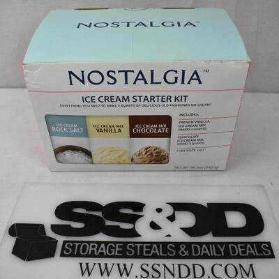 Ice Cream Starter Kit by Nostalgia. Sealed | EstateSales.org