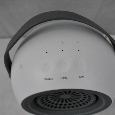 Small Ceramic Heater, Intertek EP1165W, White & Gray | EstateSales.org