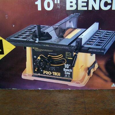 LOT 152 NEW PRO-TECH 10" BENCH SAW | EstateSales.org