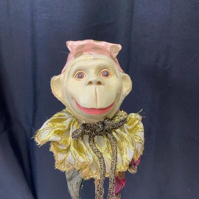 Clown Jester Monkey Stick Puppet YD#020-1220-01310 | EstateSales.org