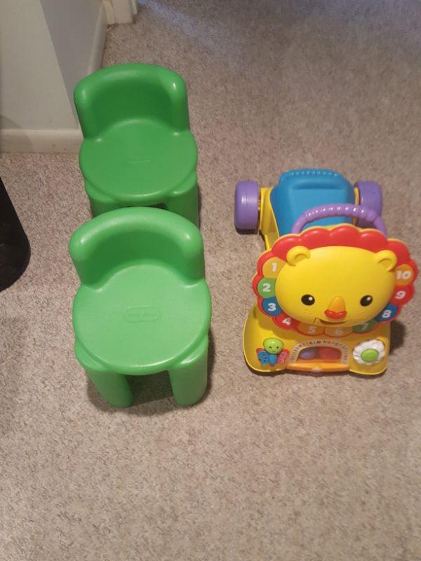 2 Little Tikes Stools 1 Fisher Price Ride | EstateSales.org