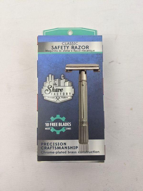 Shaving Factory Twist To Open Double Edge Safety Razor and 10 Blades ...
