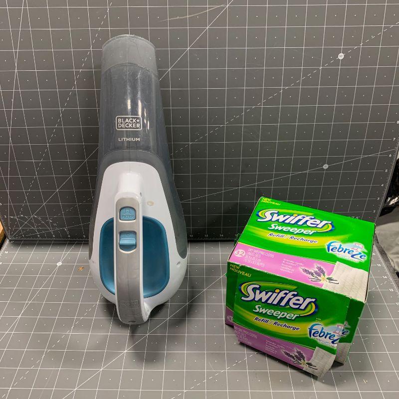#229 Black & Decker Hand Vac & Swiffer Sweepers | EstateSales.org