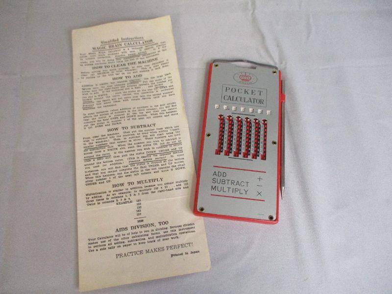 Lot 121 - Vintage Magic Brain Calculator | EstateSales.org