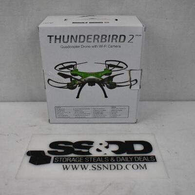 Sky Rider Thunderbird 2 Drone w Wi Fi Cam DRW330 Green Used Scuffed Blades EstateSales