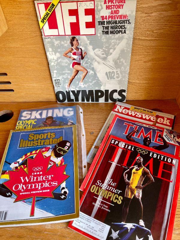 OLY 138 VINTAGE OLYMPIC COVERS MAGAZINES LIFE TIME NEWSWEEK ...