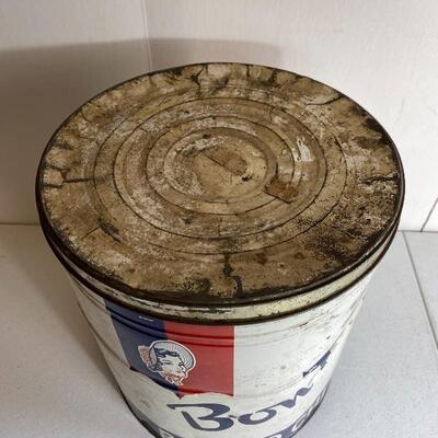 Lot 144 s Bon Ton Potato Chip Tin Container Advertising | EstateSales.org