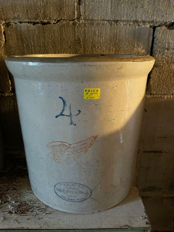 4 gallon Red Wing crock | EstateSales.org