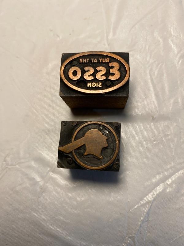 Lot 123 s Vintage Typesetting Typeset Esso Pontiac Fuel Gas Oil Gm GMC ...