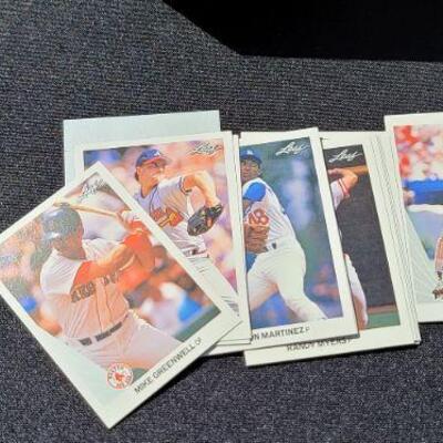 Lot 53: 1990 Leaf Set w/ Puzzle Premier Issue – Mike Helman ...