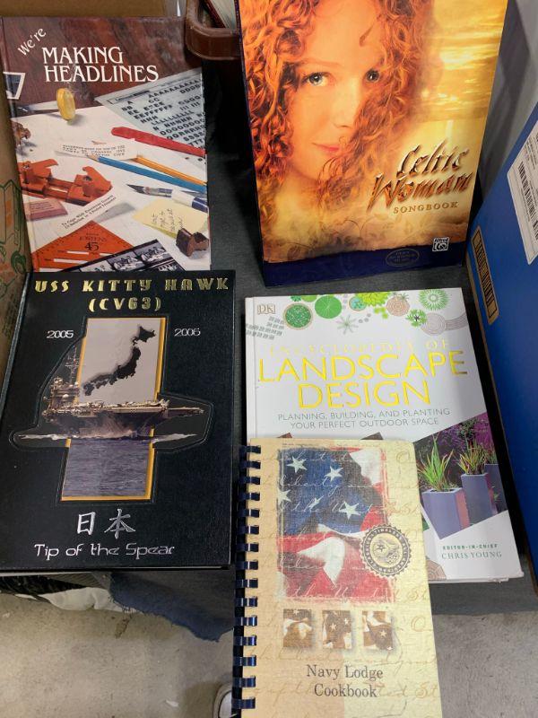 #142 Books: USS Kitty Hawk, Landscape, Songbook & More | EstateSales.org