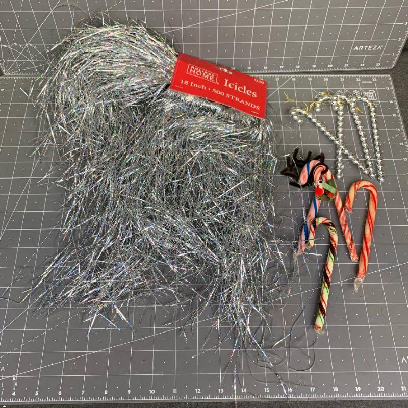 #296 Christmas Icicles & Candy Canes | EstateSales.org