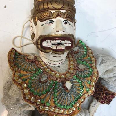 Hanuman MONKEY KING Thai Burmese Hindu String Puppet Marionette ...
