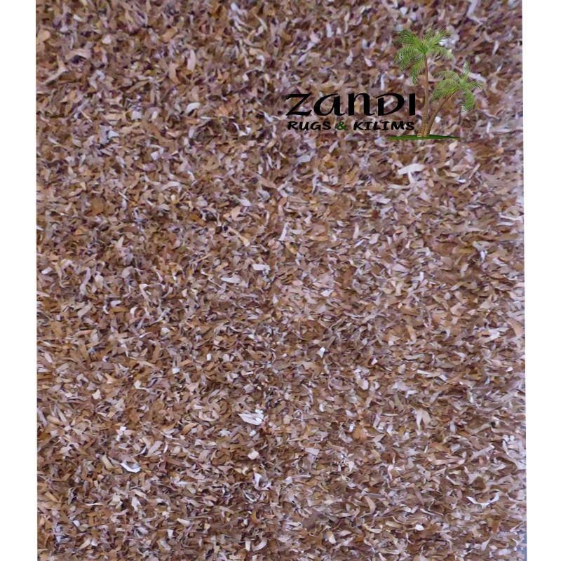 Indian Shaggy design wool/cotton rug 5'x 8' Retail $5400 | EstateSales.org