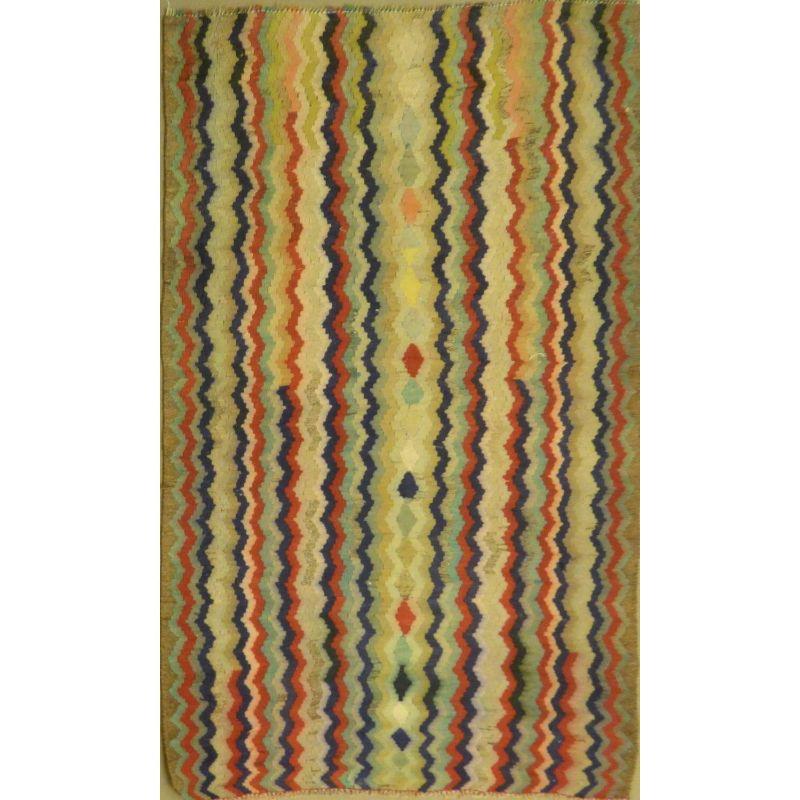 Vintage Kilim Wool Seneh Area kilim 9'5"x5'3" Retail $3811.5 ...