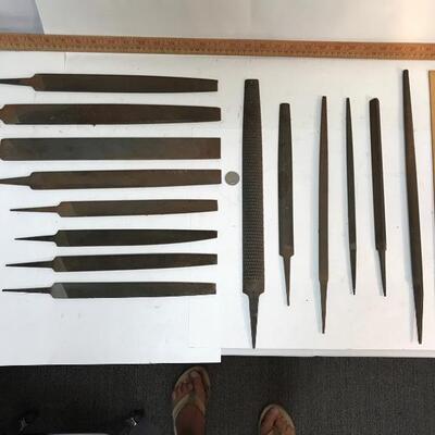 14 Wood Metal File Rasp Flat Rat Tail Variety Vintage No Handles ...