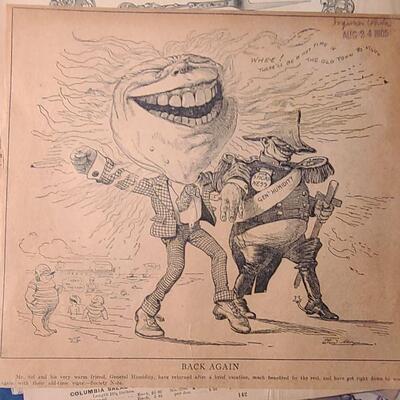 Lot 166: Political Cartoons Early 1900s Philadelphia Inquirer ...