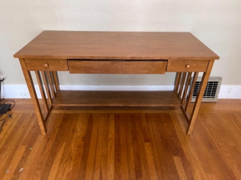 Lot 58BR. Mission style computer desk 54”L x 24”W x 30”T--$40 ...