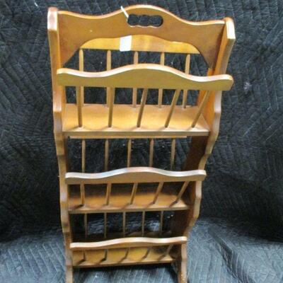 Lot 53 - 3 Tier Magazine Rack | EstateSales.org