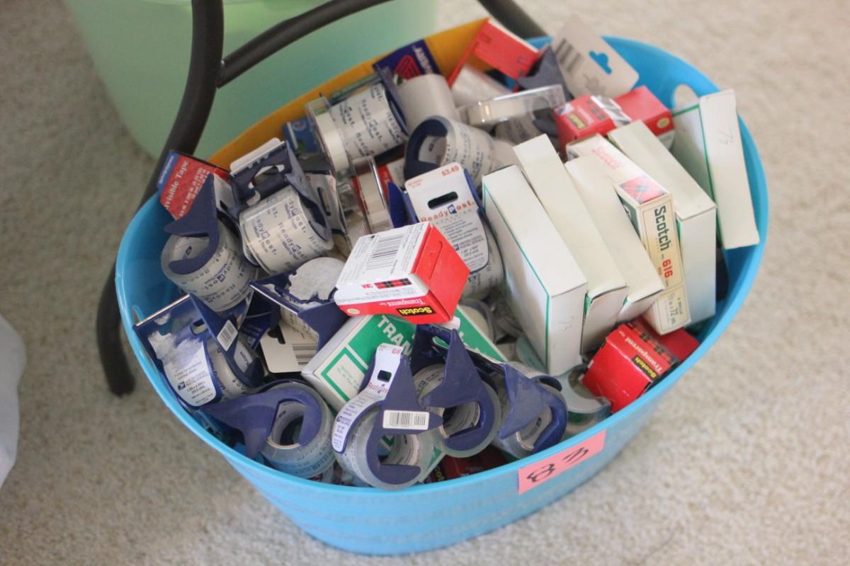 Lot 83 NWT Bin of Tape (huge lot) | EstateSales.org