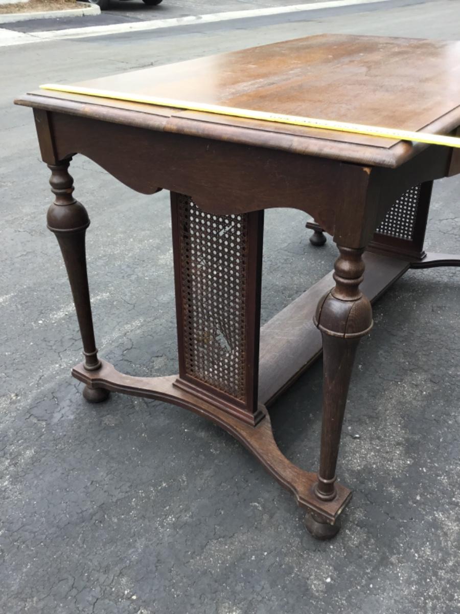Vintage Wood Expandable Table with Drawer | EstateSales.org