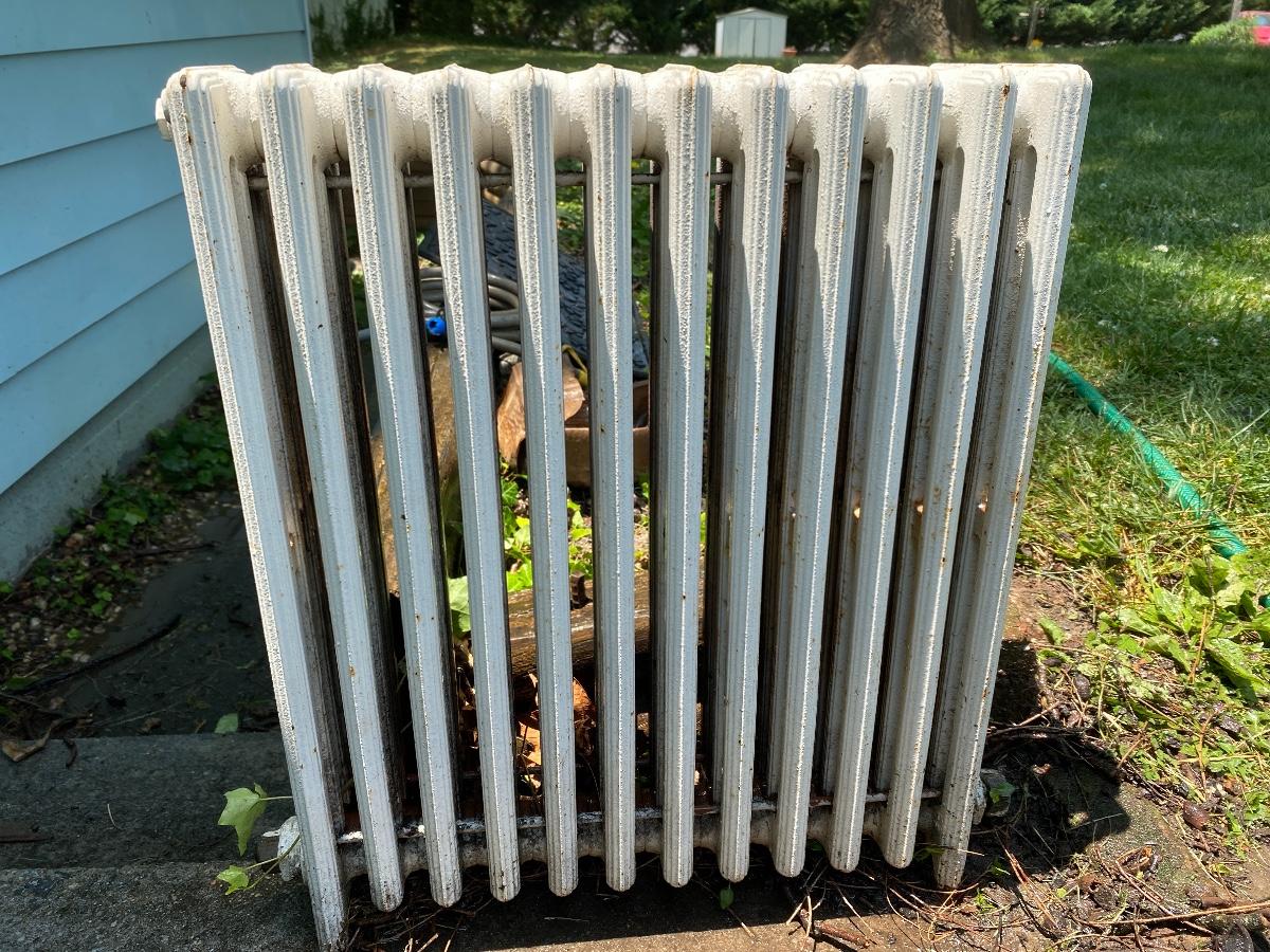Lot 226 Vintage cast Iron Radiator Working 20” Steampunk Industrial ...