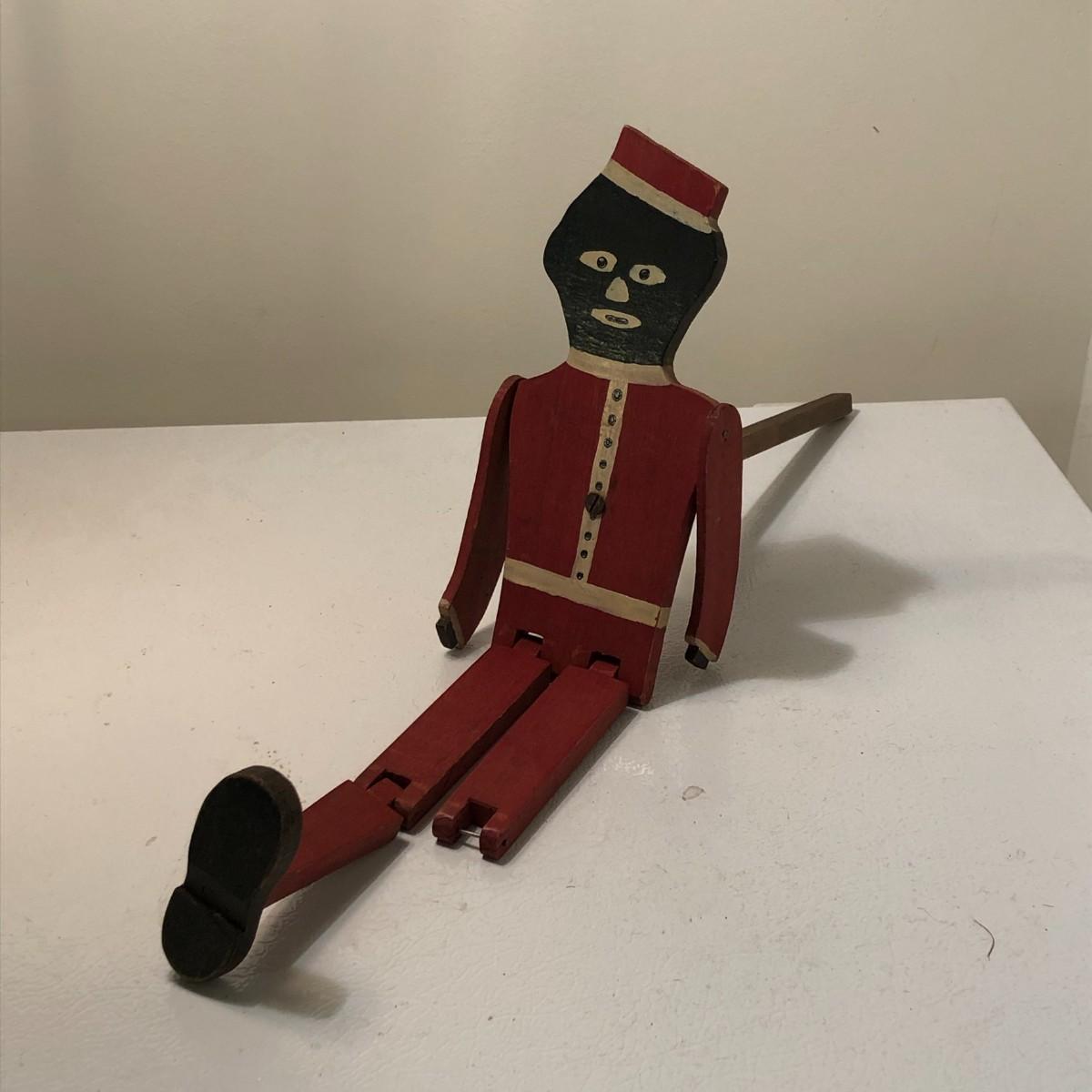 Lot 31 - Black American Dancing Jig Puppet | EstateSales.org