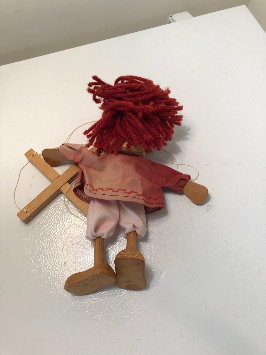 Lot 56 - Vintage Wood Block Puppet | EstateSales.org