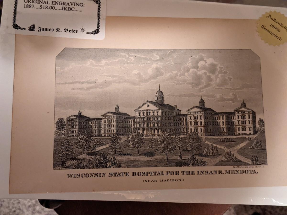 1887 Wisconsin State Hospital for the Insane, Mendota | EstateSales.org