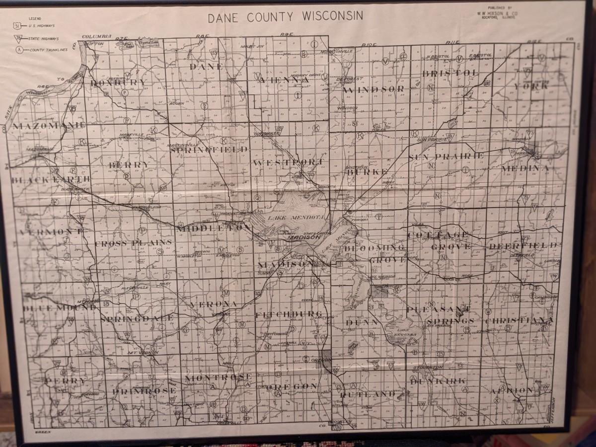 Dane County Map | EstateSales.org