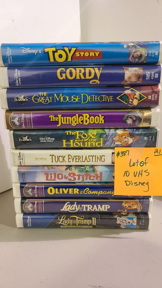 Lot of 10 Disney VHS -Item #387 | EstateSales.org