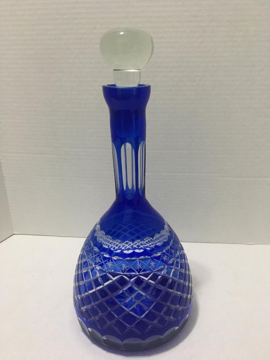 Cobalt Blue Bohemian Decanter | EstateSales.org