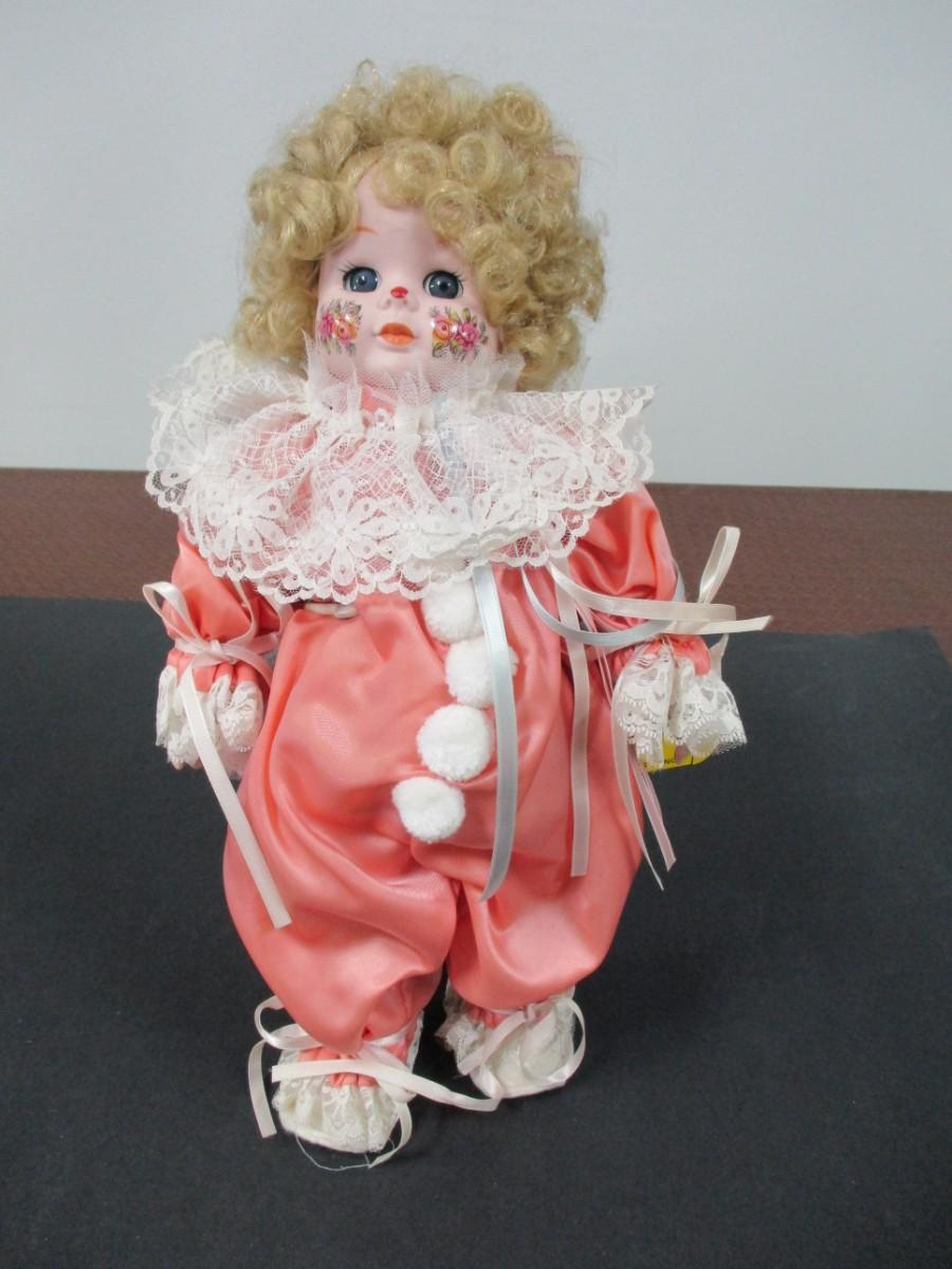 Lot 125 - Noble Arts Clown Doll | EstateSales.org