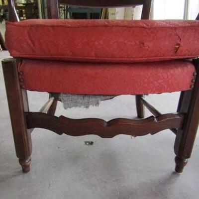 Wood Frame Chair LOC | EstateSales.org